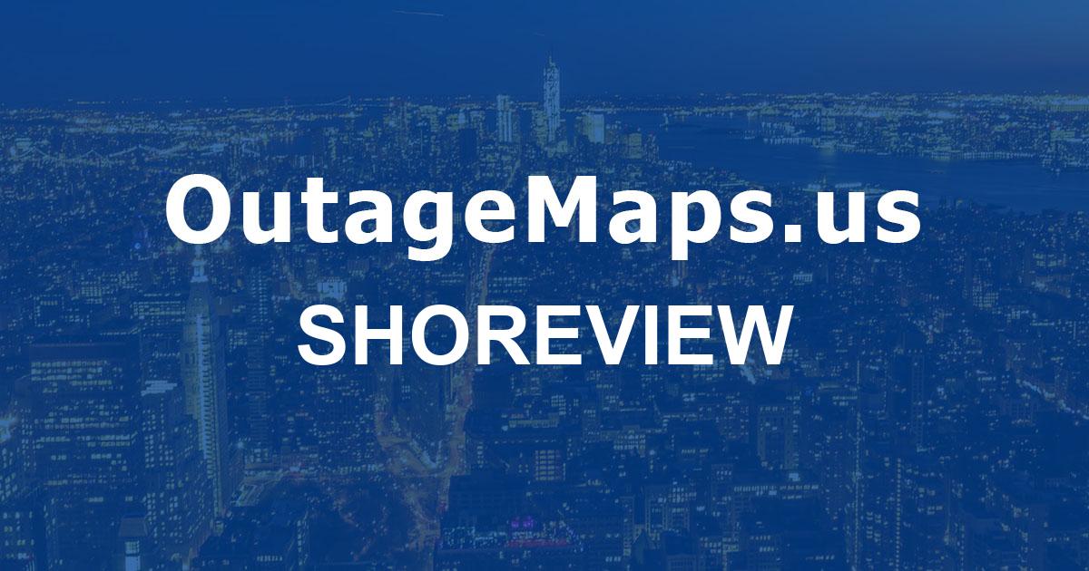 Shoreview Power Outages Map