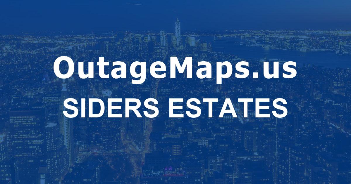 Siders Estates Power Outages Map