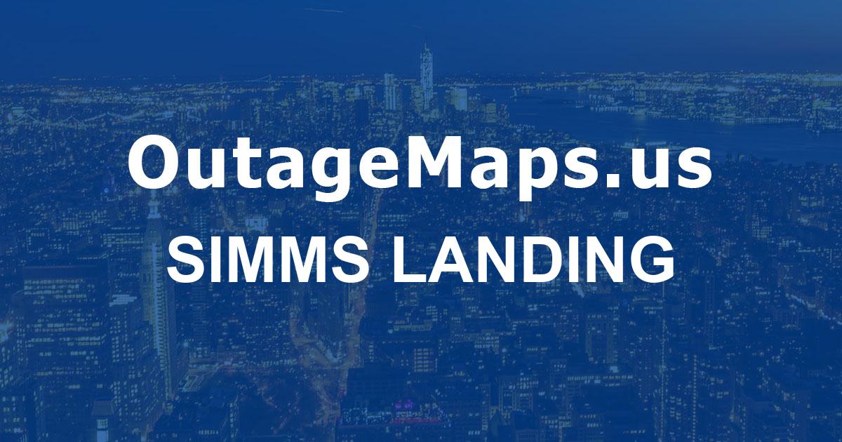 Simms Landing Power Outages Map