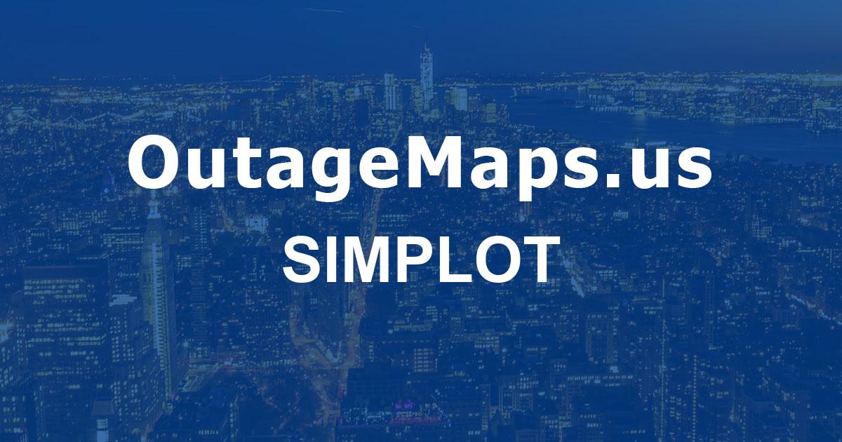 Simplot Power Outages Map