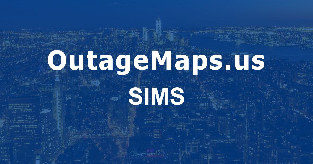 Sims Power Outages Map