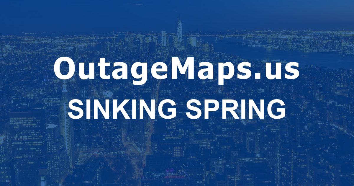 Sinking Spring Power Outages Map