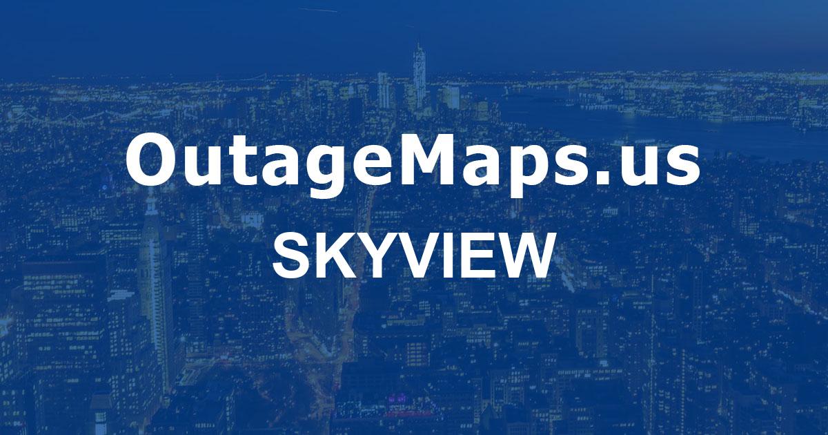 Skyview Power Outages Map