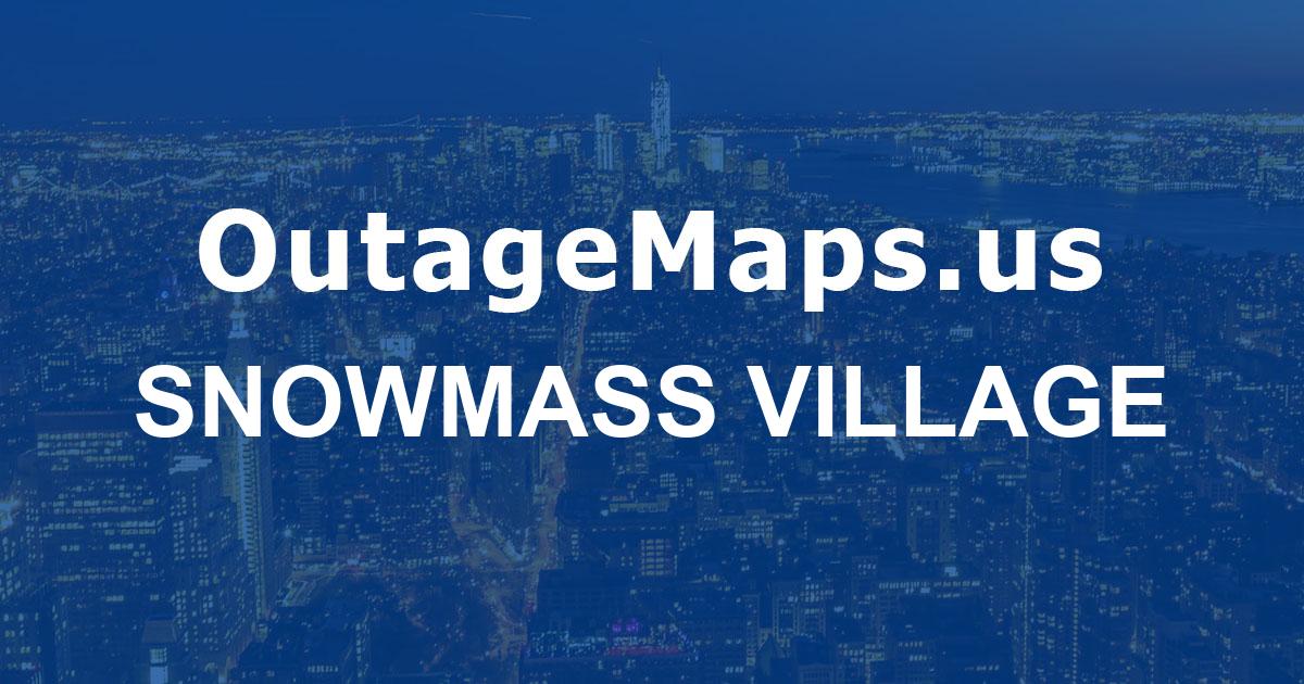 Snowmass Village Power Outages Map