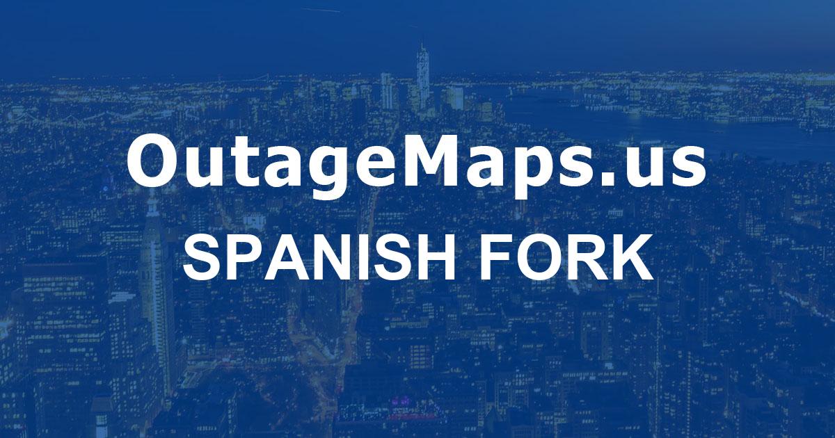 Spanish Fork Power Outages Map