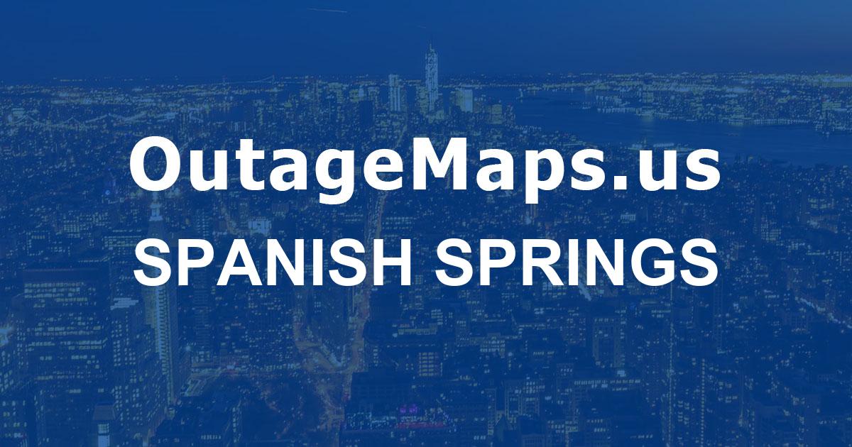 Spanish Springs Power Outages Map