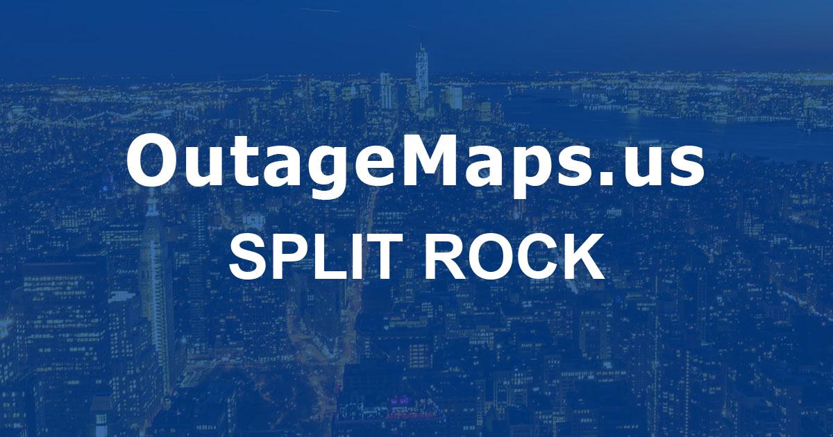 Split Rock Power Outages Map