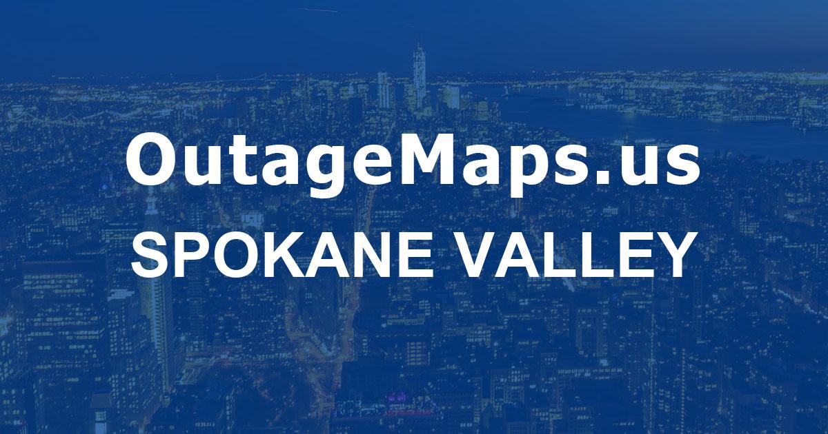 Spokane Valley Power Outages Map