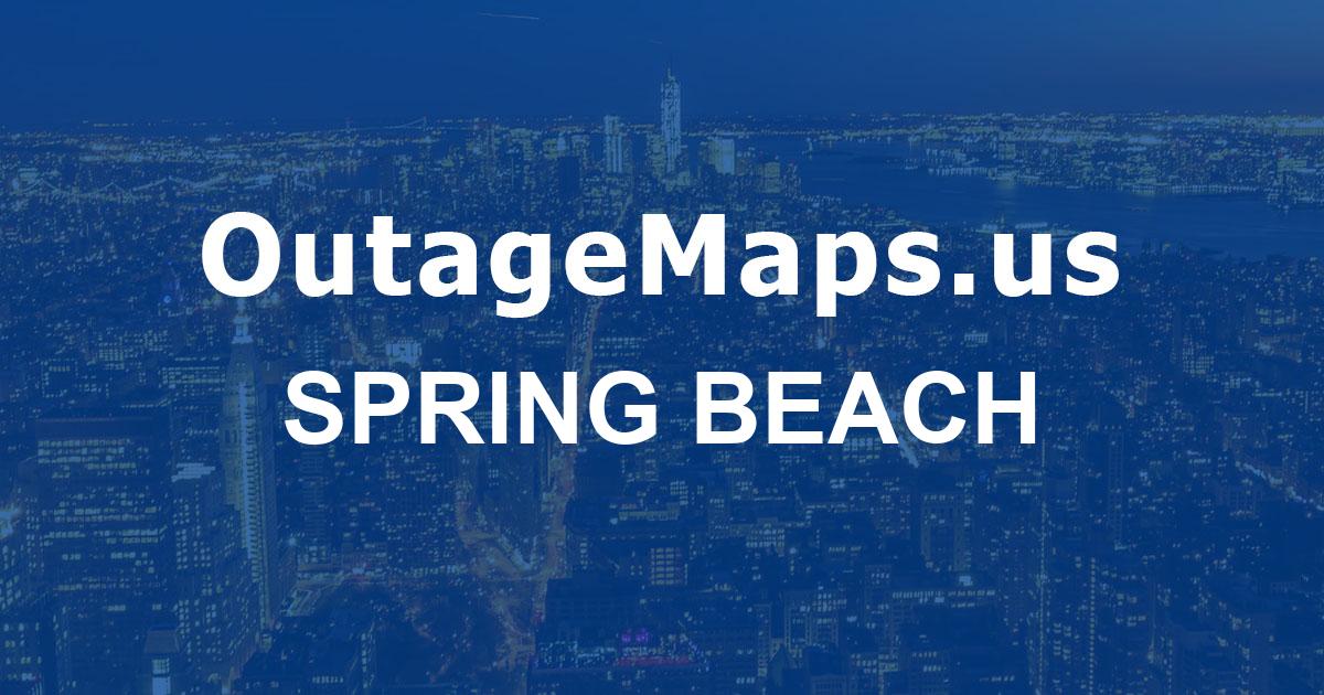 Spring Beach Power Outages Map