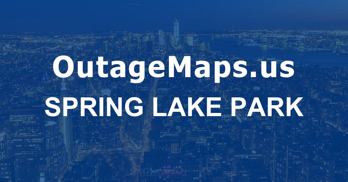 Spring Lake Park Power Outages Map