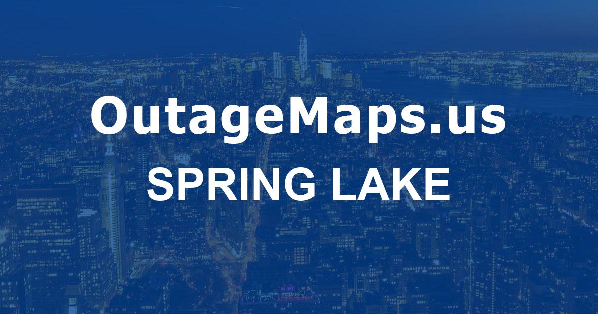 Spring Lake Power Outages Map