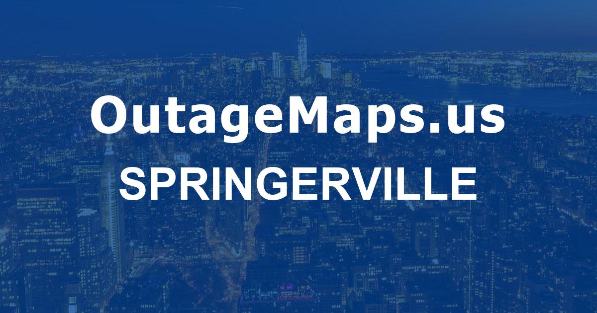 Springerville Power Outages Map