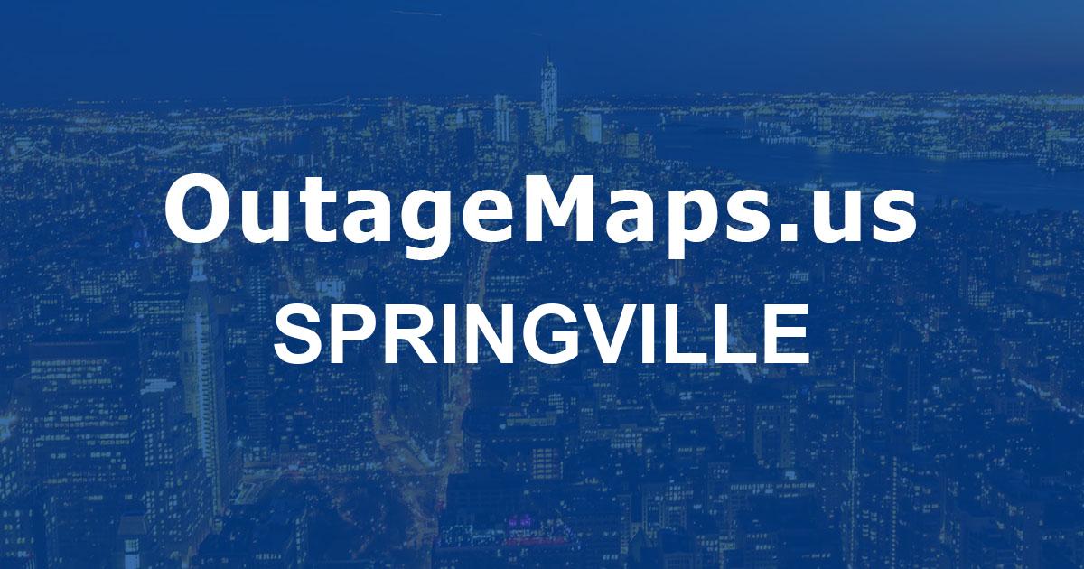 Springville Power Outages Map
