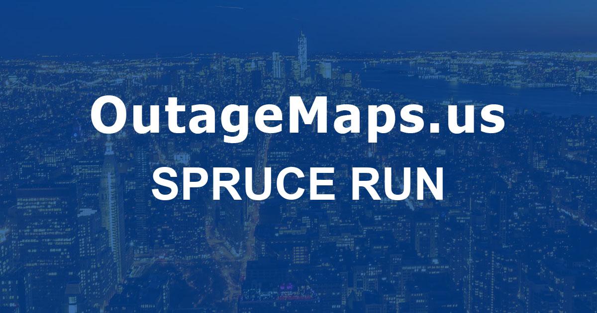 Spruce Run Power Outages Map