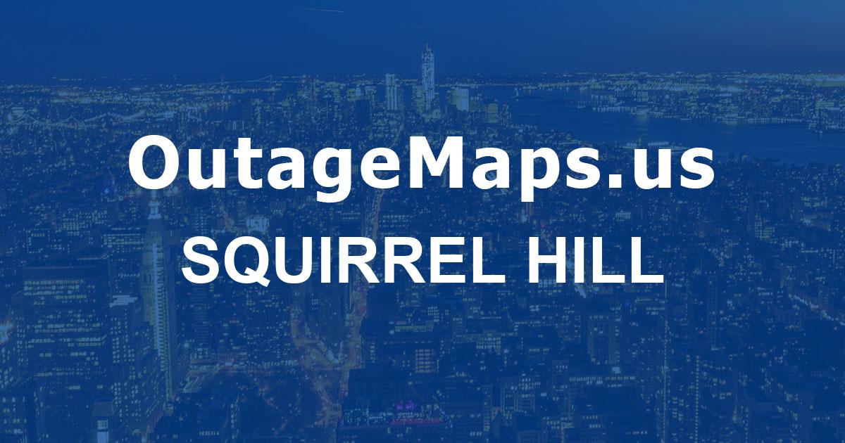 Squirrel Hill Power Outages Map
