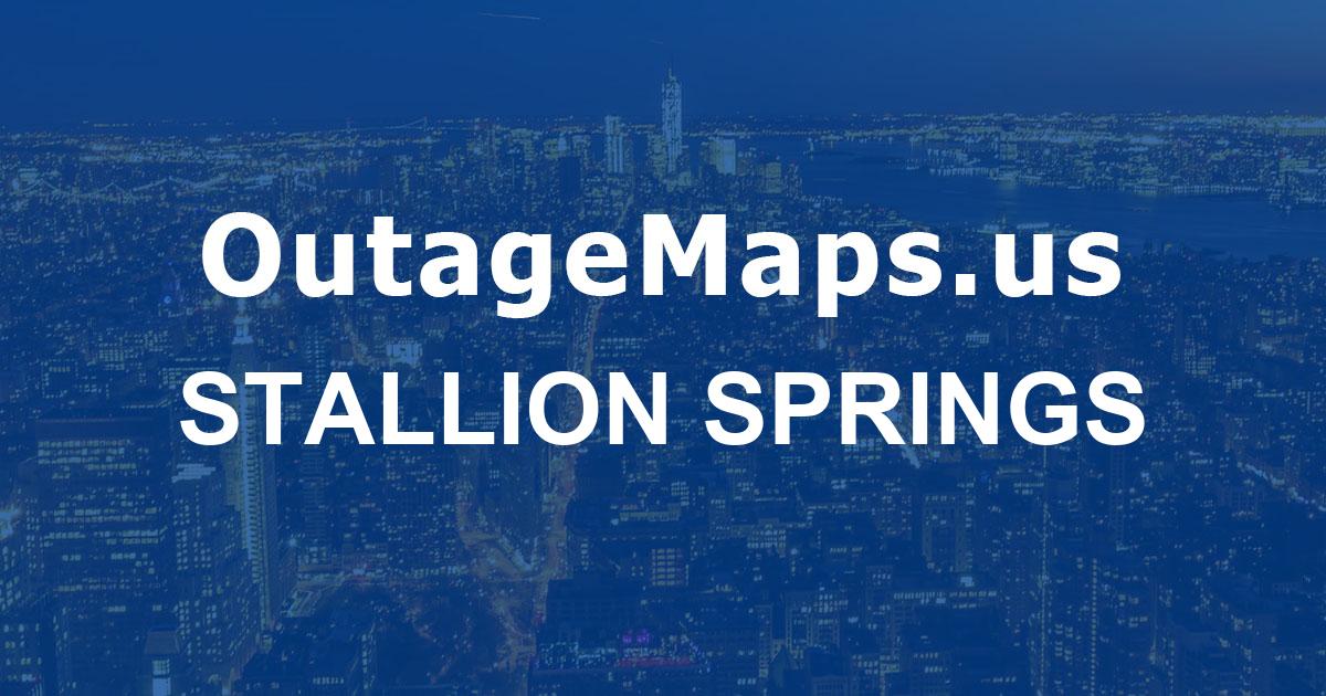 Stallion Springs Power Outages Map