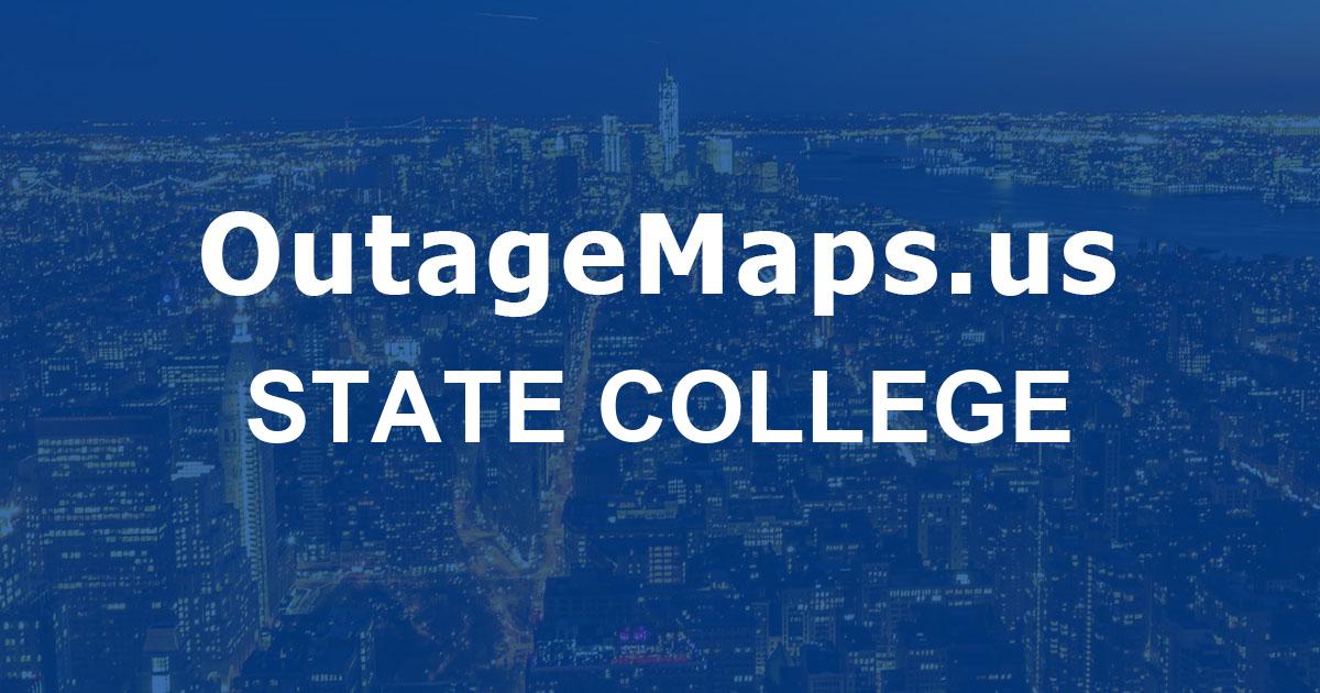State College Power Outages Map