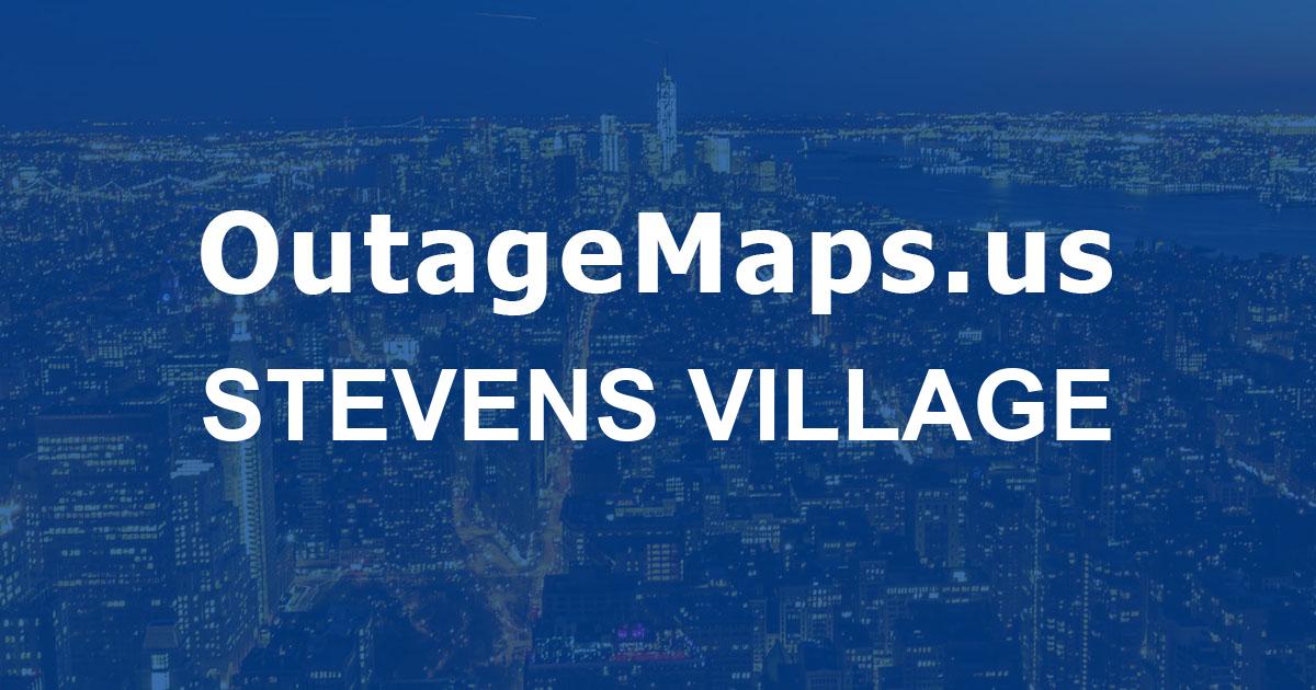 Stevens Village Power Outages Map