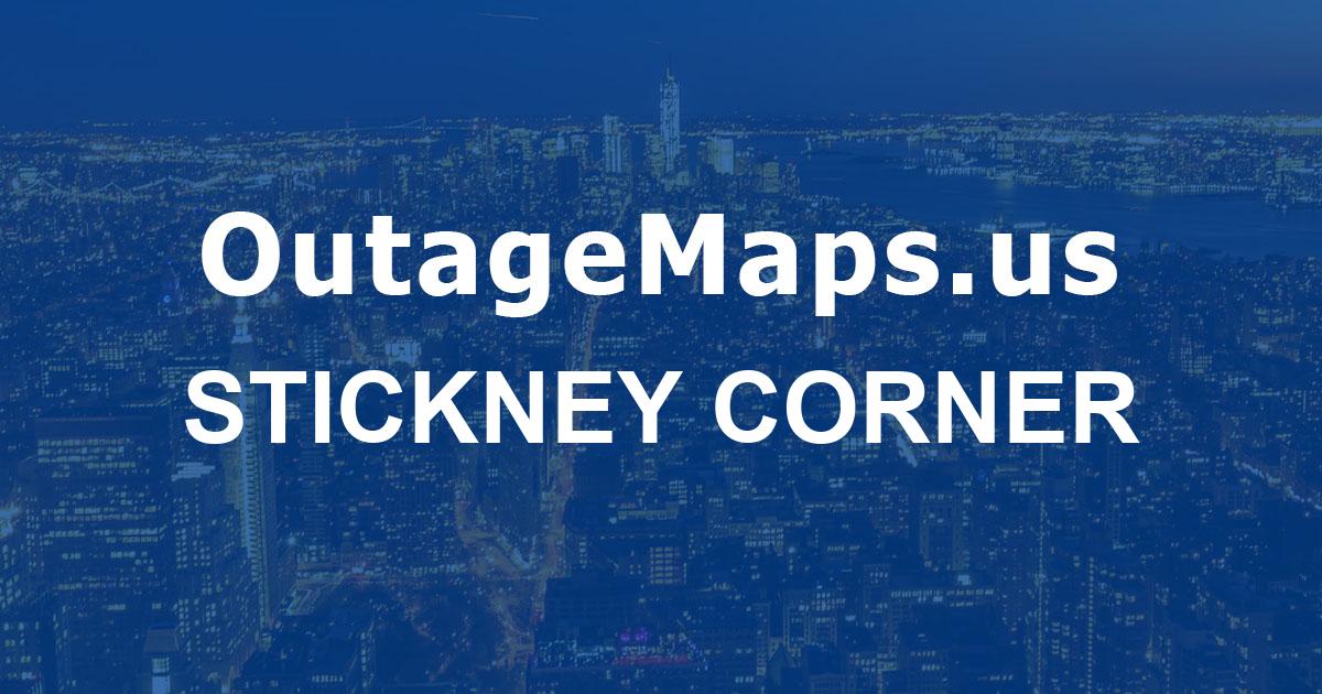Stickney Corner Power Outages Map