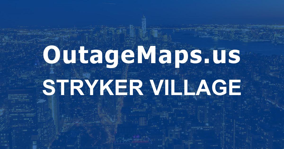 Stryker Village Power Outages Map