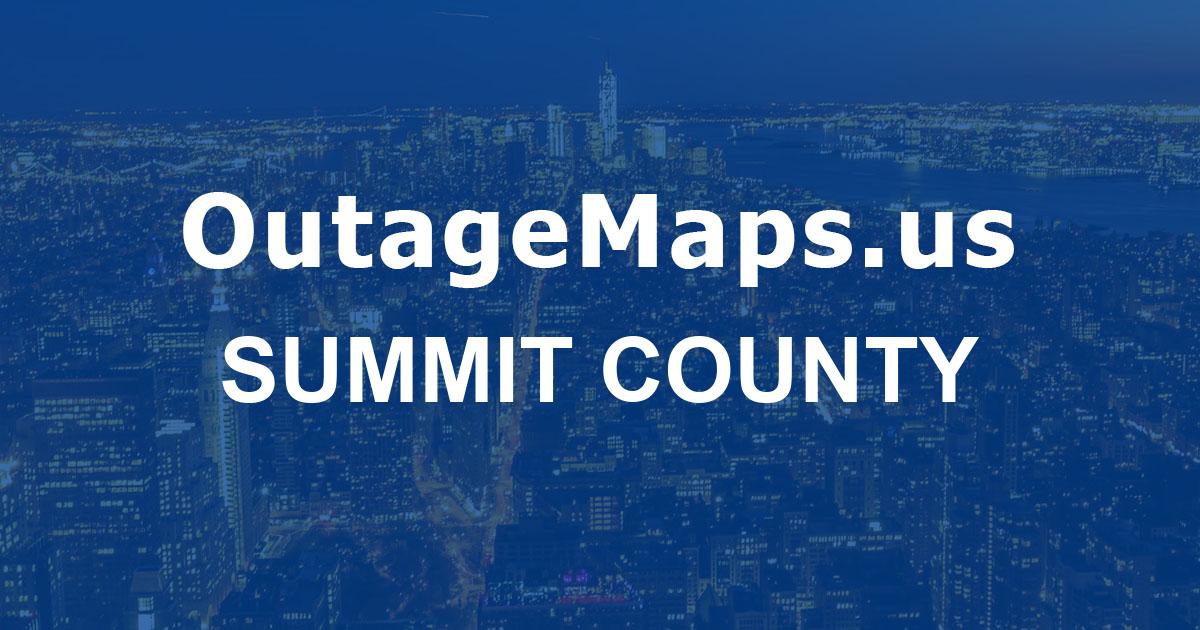 Summit County Power Outages Map