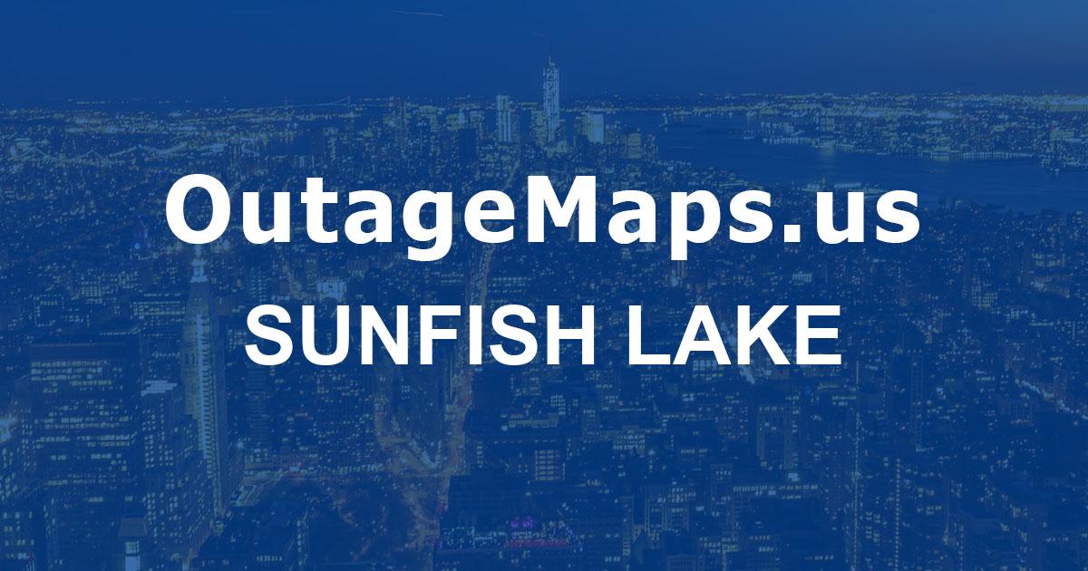 Sunfish Lake Power Outages Map