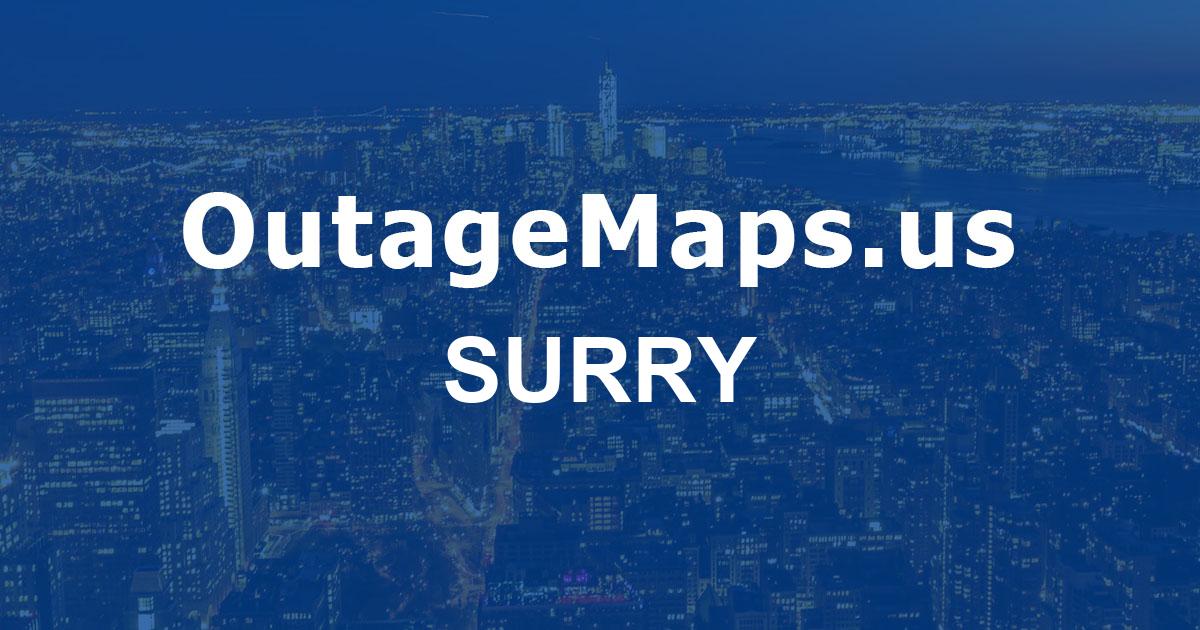 Surry Power Outages Map