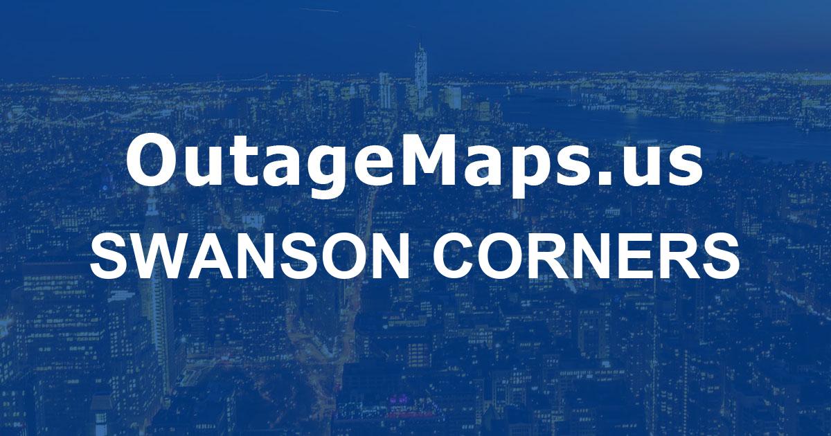 Swanson Corners Power Outages Map