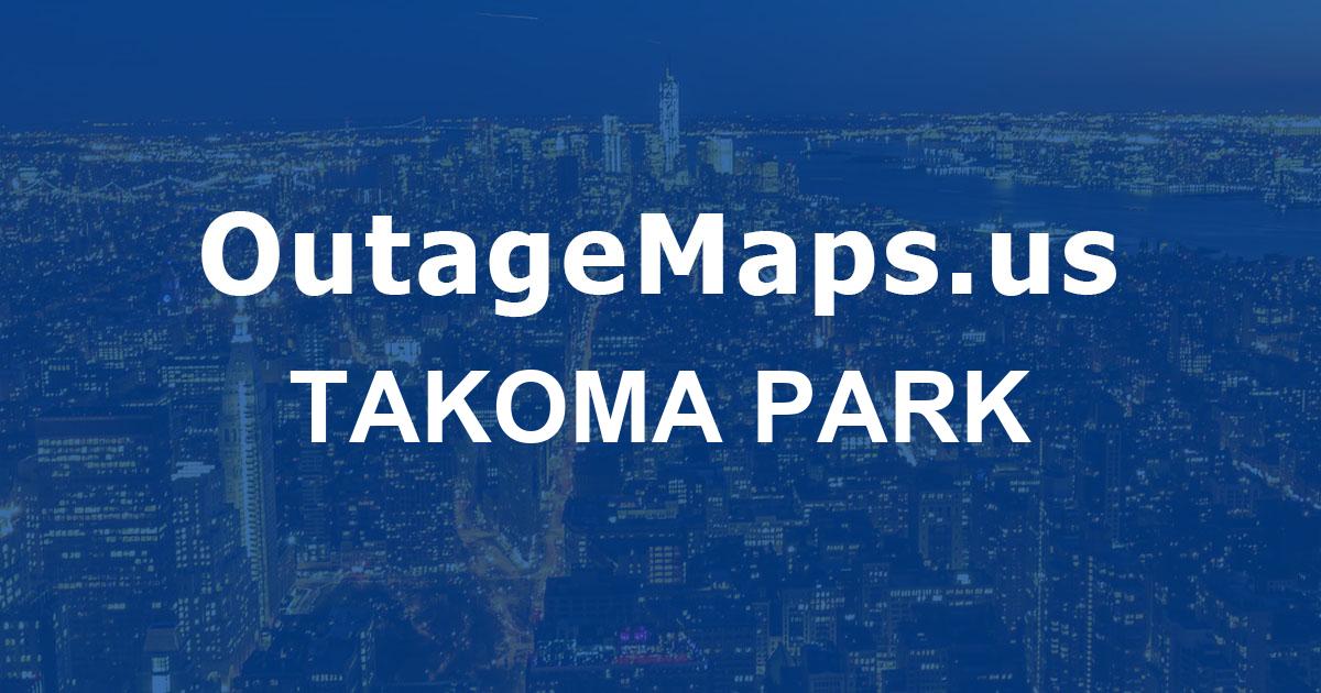 Takoma Park Power Outages Map