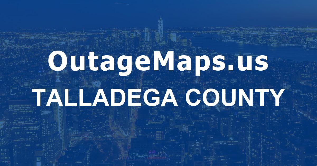 Talladega County Power Outages Map