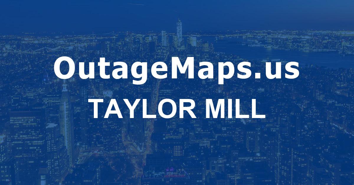 Taylor Mill Power Outages Map