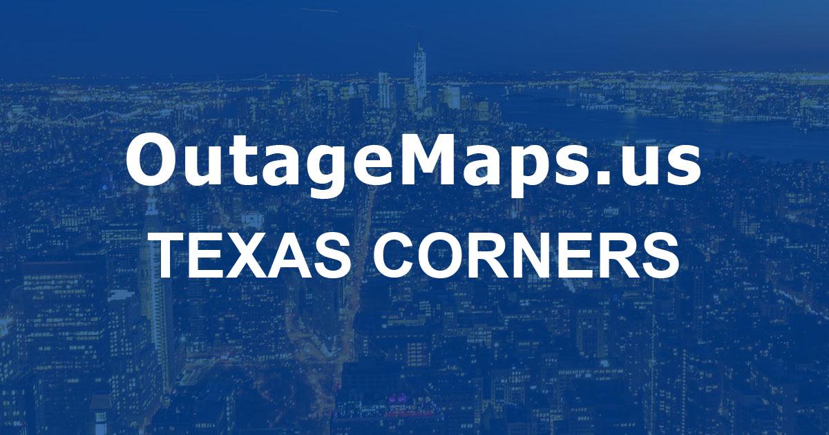 Texas Corners Power Outages Map