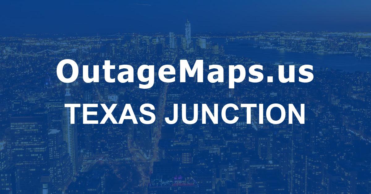 Texas Junction Power Outages Map