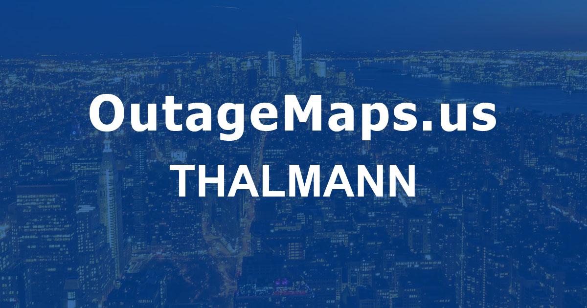 Thalmann Power Outages Map