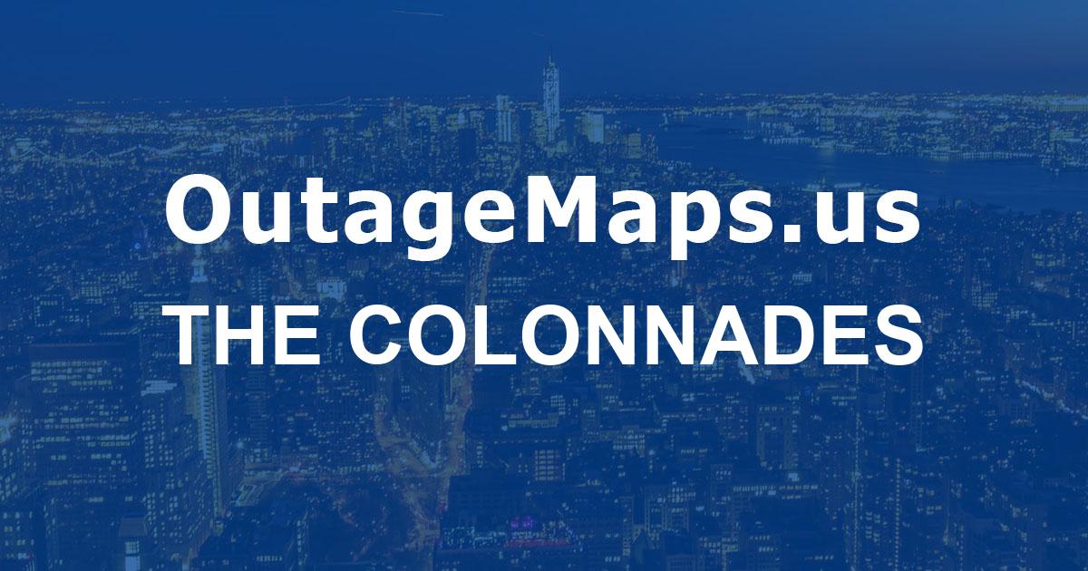 The Colonnades Power Outages Map