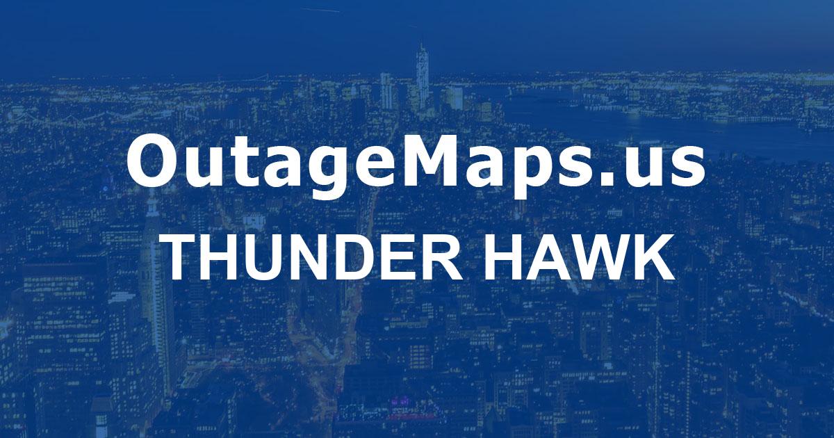 Thunder Hawk Power Outages Map
