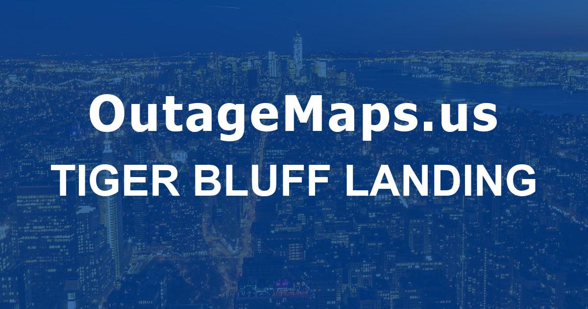 Tiger Bluff Landing Power Outages Map