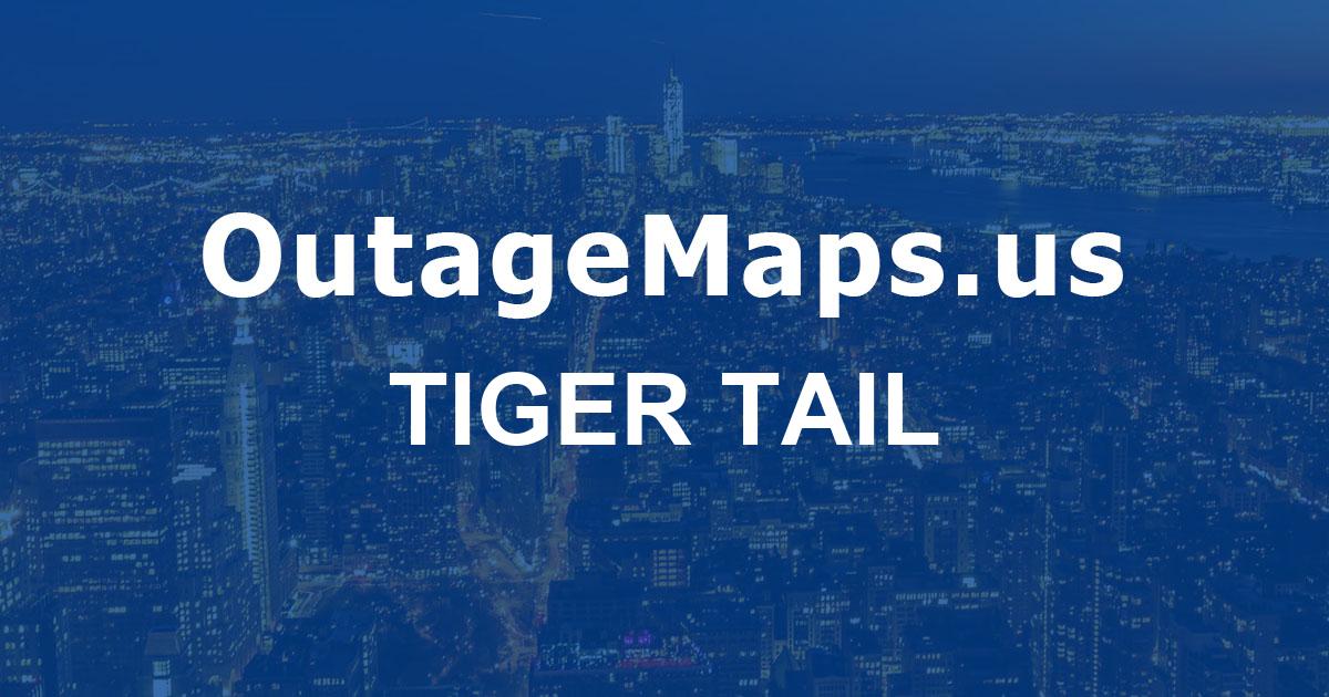Tiger Tail Power Outages Map