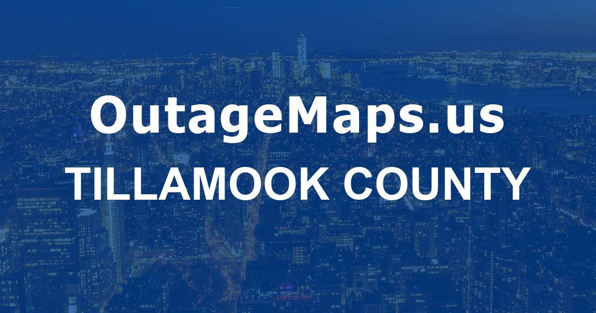 Tillamook County Power Outages Map