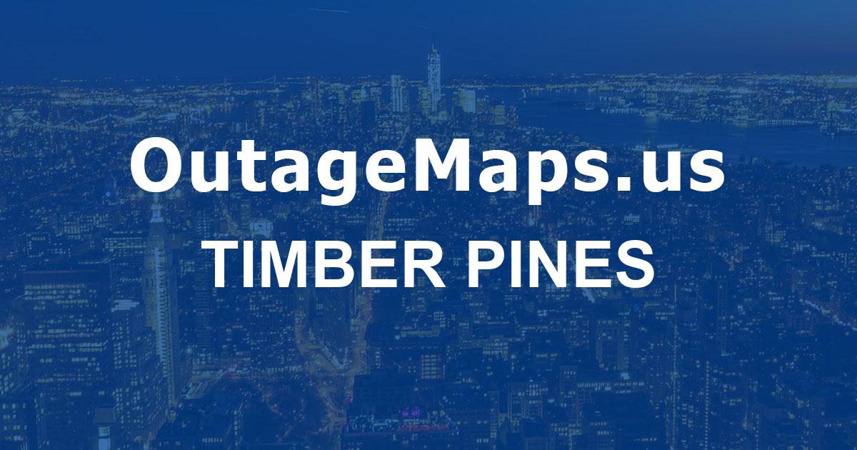 Timber Pines Power Outages Map
