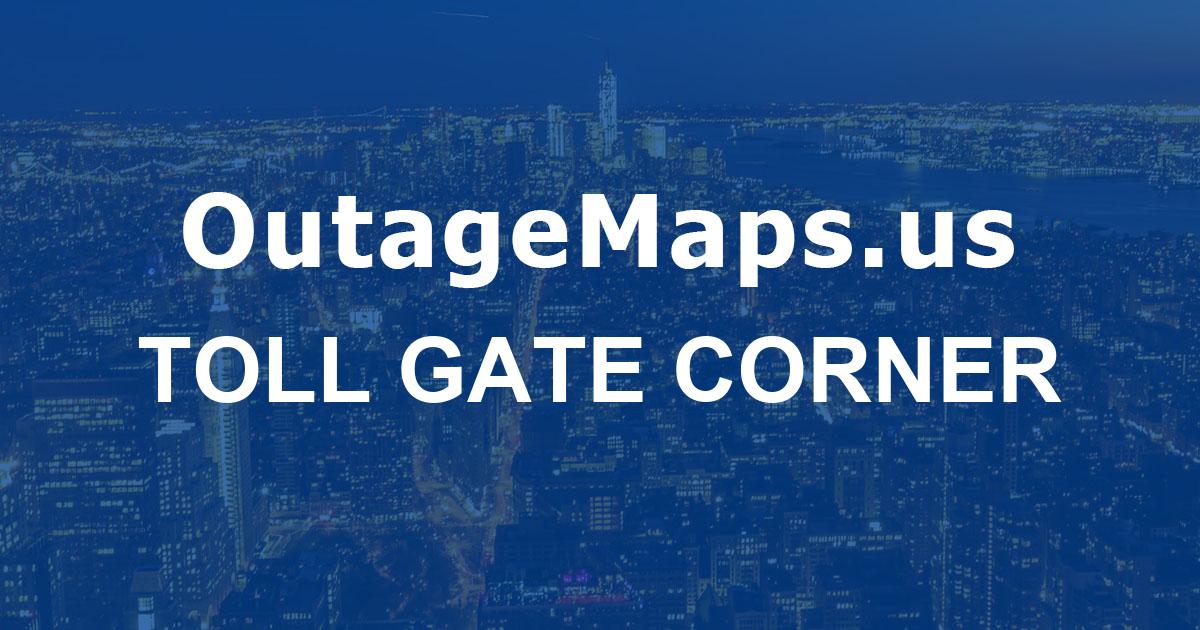 Toll Gate Corner Power Outages Map
