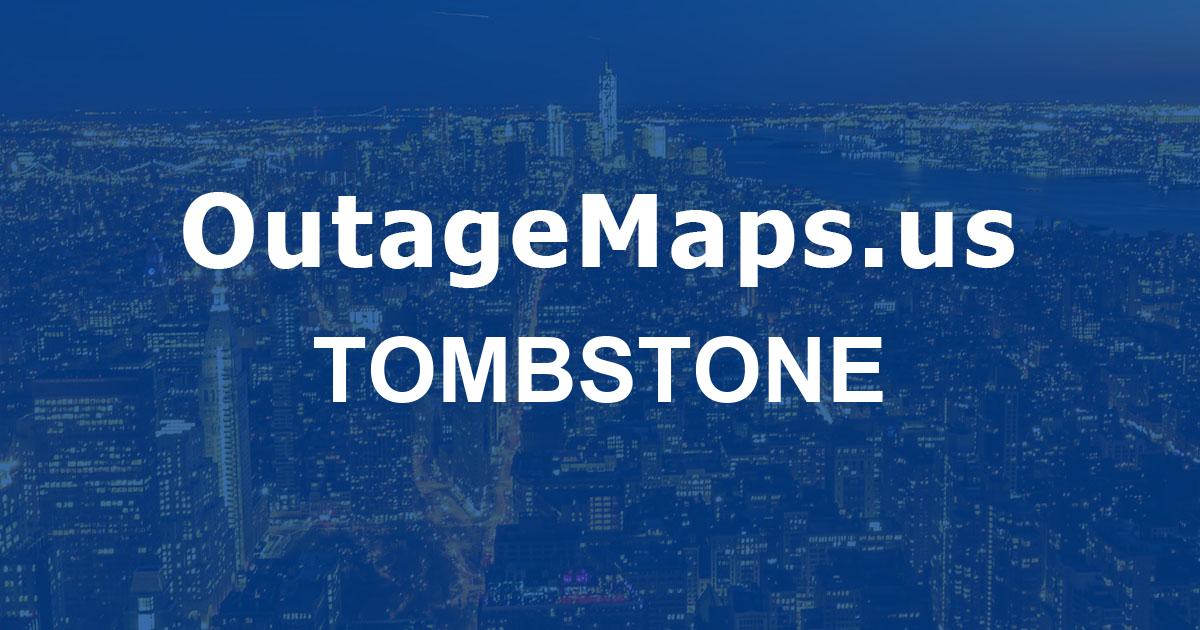 Tombstone Power Outages Map
