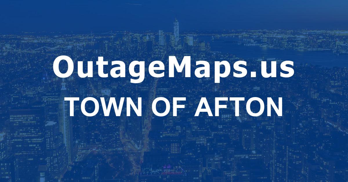 Town of Afton Power Outages Map