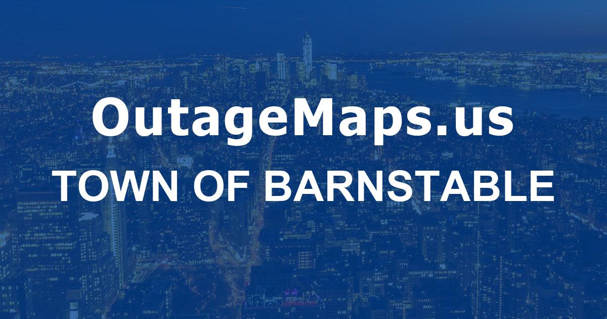 Town of Barnstable Power Outages Map