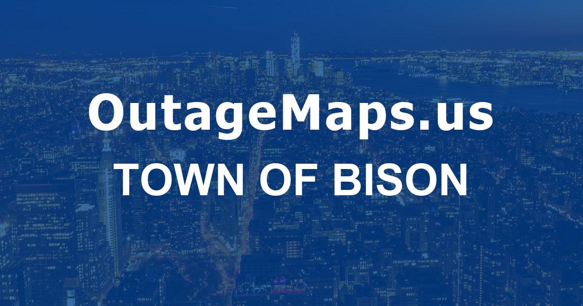 Town of Bison Power Outages Map