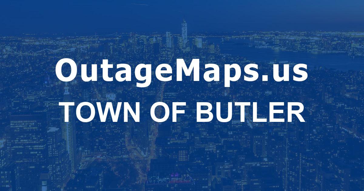 Town of Butler Power Outages Map