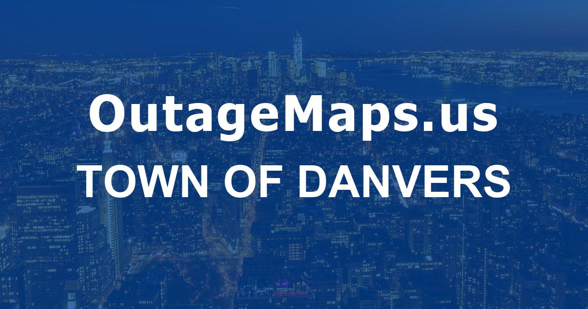 Town of Danvers Power Outages Map