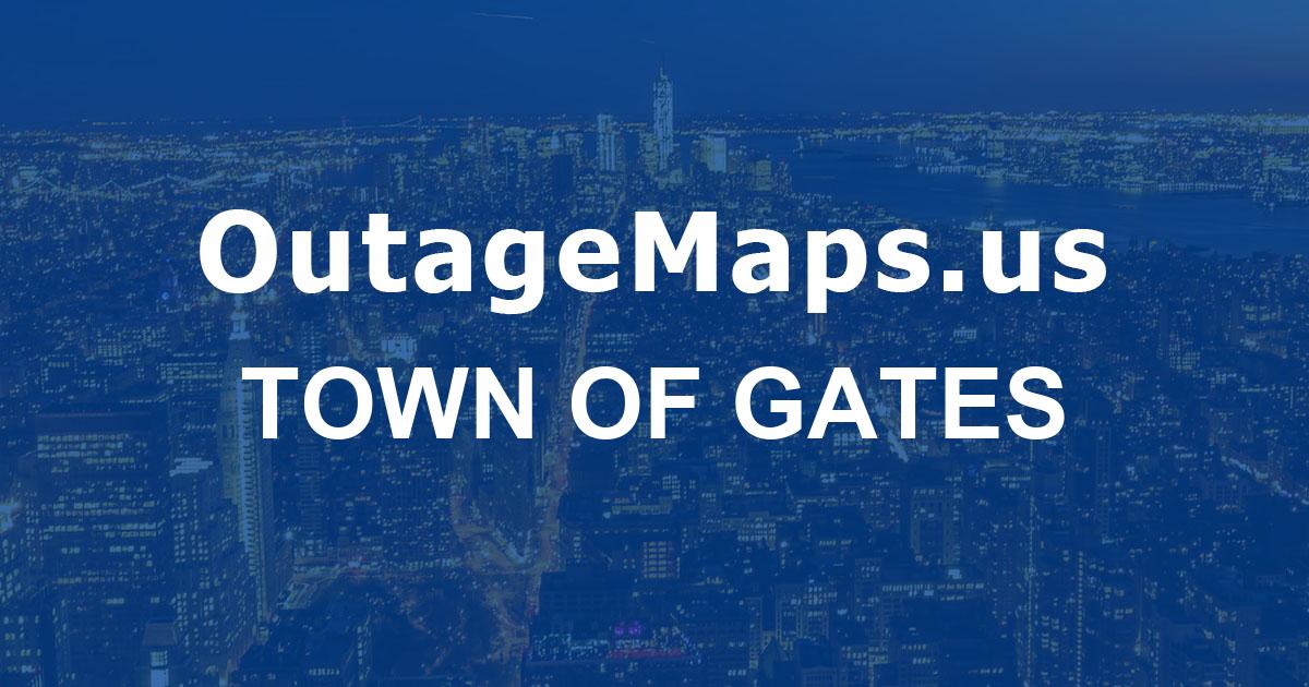 Town of Gates Power Outages Map