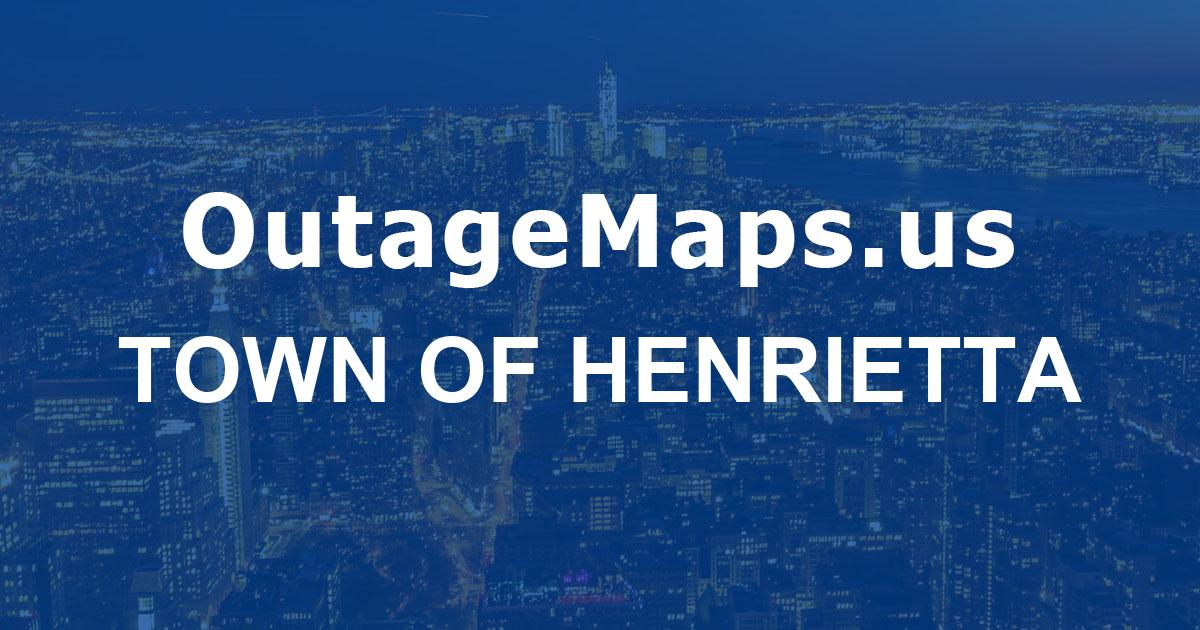 Town of Henrietta Power Outages Map