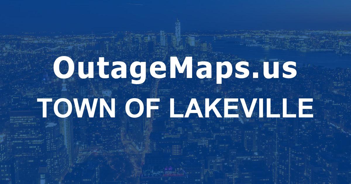 Town of Lakeville Power Outages Map